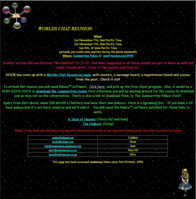 Worlds Inc. Worlds Chat and Time Warner's The Palace: Life in two ...